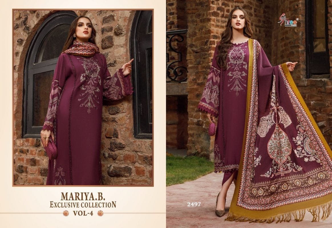 Maria B Exclusive Collection Vol 4 Shree Fab Pakistani Salwar Suits ...