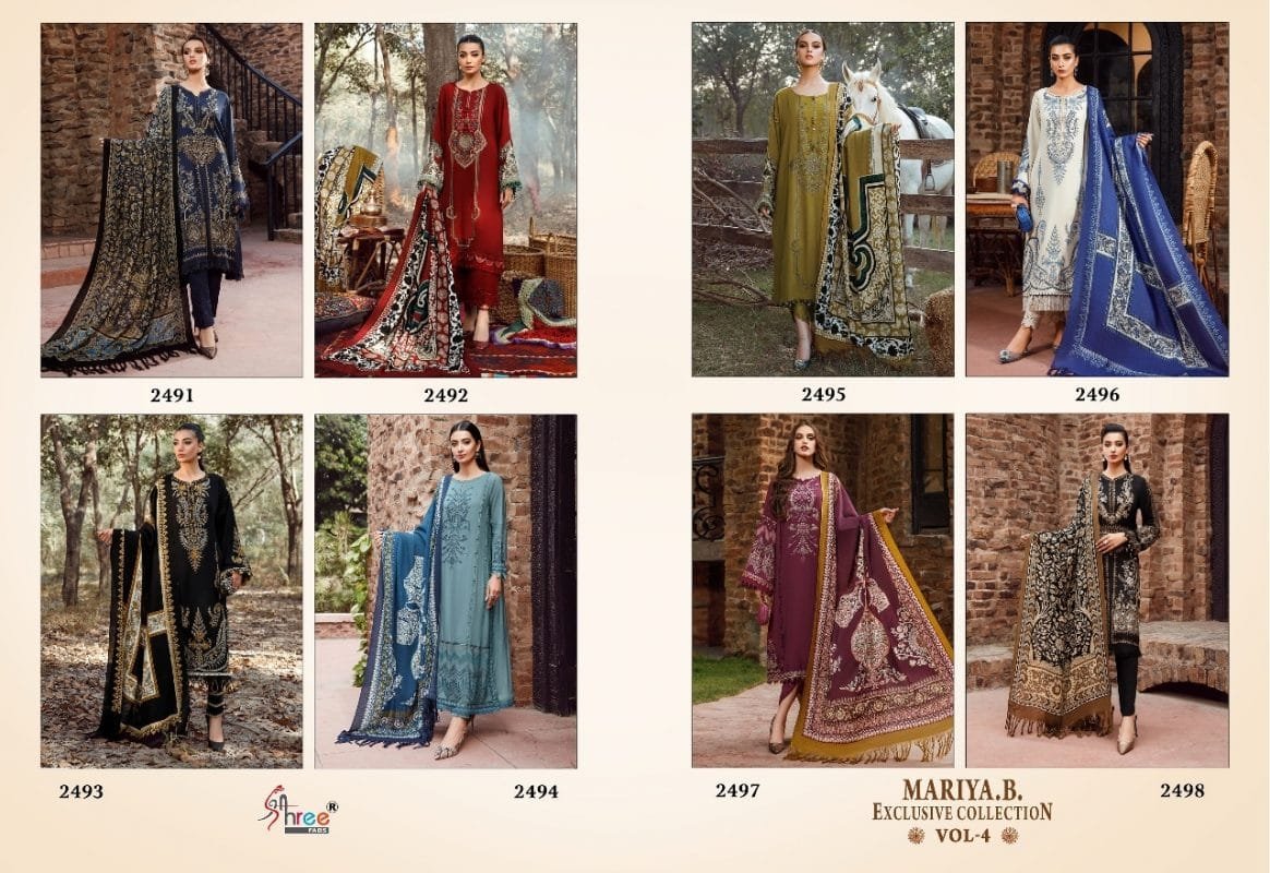 Maria B Exclusive Collection Vol 4 Shree Fab Pakistani Salwar Suits ...