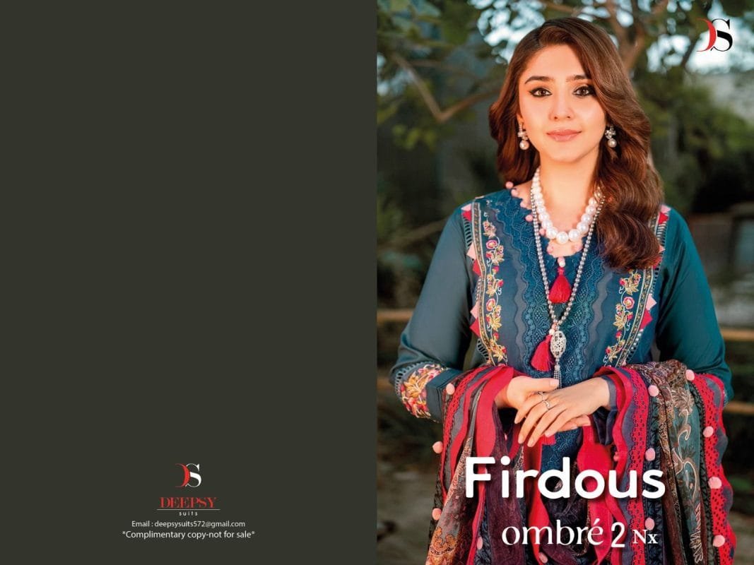 Firdous Ombre Embroidered 2 Nx Deepsy Pakistani Salwar Suits - Free COD🛒